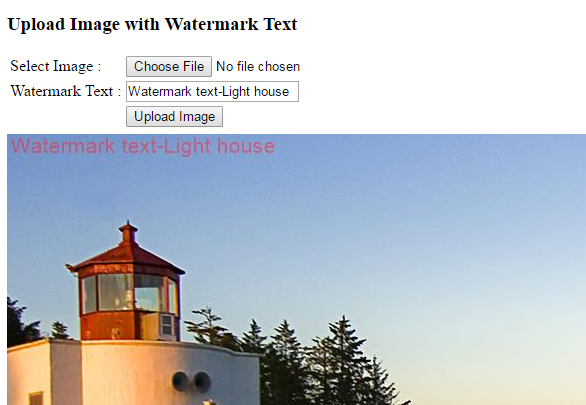 How to add a watermark to a photo while uploading in asp.net c#?
